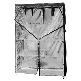 Generico Regalhülle Regalträger Staubschutz Regale Abdeckung Rutschfeste Abdeckung Reißverschluss Wasserdicht Rostfrei für Küche Badezimmer Schrank