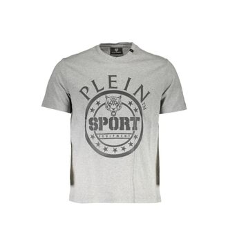 Plein Sport Kurz&auml;rmeliges T-Shirt - - Sport - Herren - Grau - S
