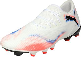 Puma Unisex Future 8 Match Low FG/AG Fu&szlig;ballschuh, Wei&szlig; Schwarz-leuchtendes Rot, Gr&ouml;&szlig;e 42, Puma Wei&szlig;, PUMA Schwarz, leuchtendes Rot, 43 EU