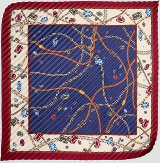 Mango Foulard pliss&eacute; imprim&eacute; violet - Femme - Taille unique - MANGO