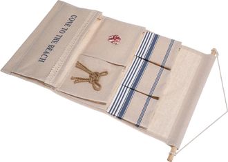 Valiclud Parliky Wand Aktenorganizer aus Baumwollstoff H&auml;ngende Aufbewahrungstasche mit F&auml;chern f&uuml;r Badezimmer und Studentenwohnheim Flexibler Wandbehang Organ