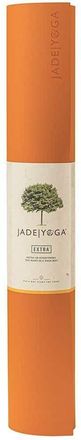 JadeYoga Jade Yoga Yogamatte aus Naturkautschuk, Sicherheits-Orange, 180,3 cm, dicke Matte f&uuml;r &Uuml;bungen