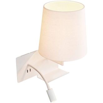 SLV Liseuses somnila flex applique int. liseuse droite blanc led 3W 3000K avec port usb 1003460
