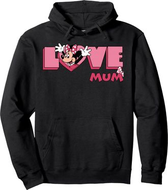 Disney Minnie Mouse Love Mum Muttertag Pullover Hoodie
