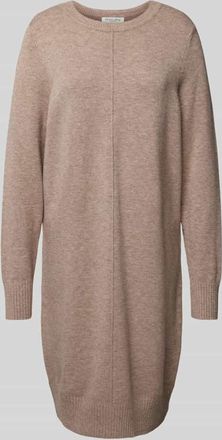 Christian Berg Knielanges Strickkleid mit Rundhalsausschnitt