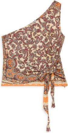 Maliparmi Maliparmi, Femme, Tops, Beige, Taille: 40 FR Top Sunset Paisley