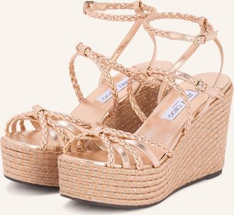Jimmy Choo London Plateau-Wedges Nyra 100 rosa