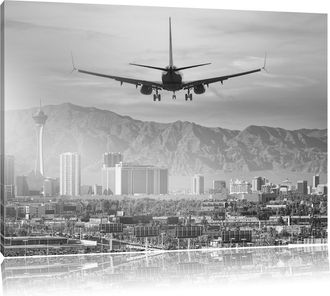 Pixxprint Urlaubsreise nach Las Vegas, Größe: 120x80cm, Leinwandbild, fertig gespannt, Wandbild, Dekoration, Kunstdruck, kein Poster