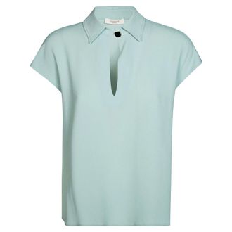 Incotex Femme, Tops, Vert, Taille: 36 FR Polo Crepe