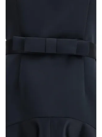 P.A.R.O.S.H. Womens Dress Satin Blue Polyester