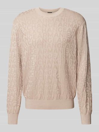 A|X Armani Exchange Strickpullover mit gerippten Abschl&uuml;ssen