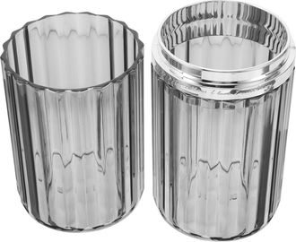 Lurrose Tragbarer Zahnb&uuml;rstenhalter und Reisebox mit Abnehmbarem Mundsp&uuml;lbecher Platzsparend und Organisiert f&uuml;r Camping Schule und Gesch&auml;ftsreisen Stilvolles