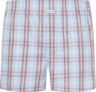 Jockey Herren Everyday Check Woven Boxer, Picasso Blue, XL