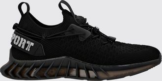 Plein Sport Low-Top-Sneakers aus technischem Strick mit elastischem Kn&ouml;chel und doppelter Zuglasche