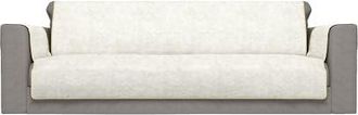 Italian Bed Linen Glamour rutschfeste Sofabezug aus Polyester, made in italy, Creme 4 Plätze