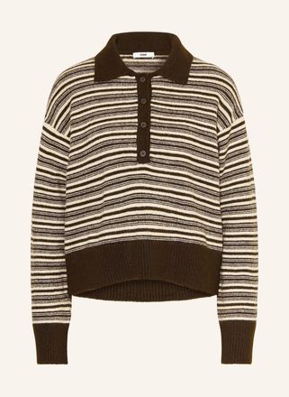 Mavi Mavi Strick-Poloshirt braun