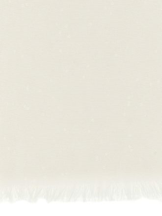 Brunello Cucinelli Womens White Cashmere Scarf