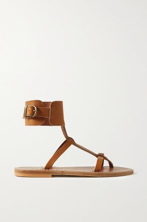 K.Jacques + Net Sustain Caravelle Leather Sandals - Brown