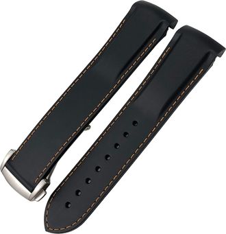 Generic YZCIS Gummi -Silikon -Uhrband 19mm 20 mm 21 mm 22 mm für Hydroconques Eroberung VHP wasserdicht