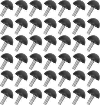 SOLUSTRE WOONEKY 200 St&uuml;ck Verstellbare M&ouml;bel Nivellierf&uuml;&szlig;e M6 Schraubf&uuml;&szlig;e rutschfest mit Antirutschpad H&ouml;henverstellbar f&uuml;r Tisch Stuhl Schrank Robuste Montag