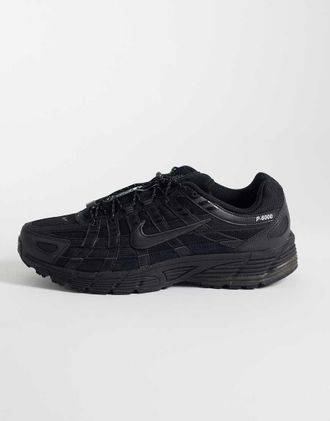 Nike P-6000 Tech Sneaker mit Schnellschn&uuml;rung in Schwarz