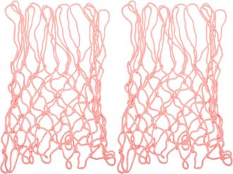 IFUNDOM 2 leuchtende Basketballnetze: Im Dunkeln leuchtende Basketballnetze f&uuml;r Feiertage und Outdoor-K&ouml;rbe - passend f&uuml;r alle Standard-K&ouml;rbe, Pink