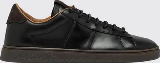 Buttero Baskets basses en cuir lisse avec cheville rembourr&eacute;e et logo