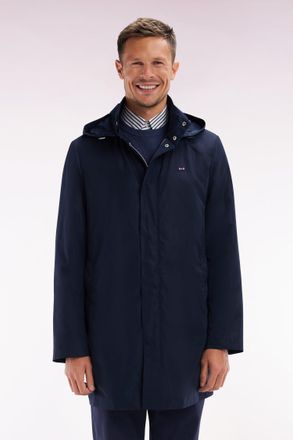 Eden Park Parka &Agrave; Capuche Int&eacute;gr&eacute;e Bleu Marine