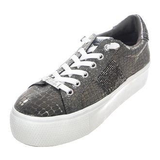 Steve Madden Femme, Chaussures, Gris, Taille: 37 EU Chaussures basses &agrave; lacets
