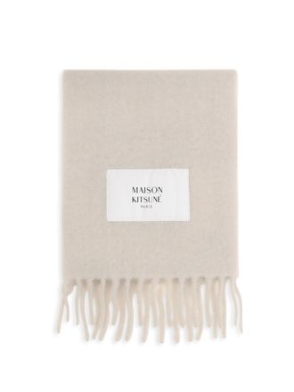 Maison Kitsun&eacute; Baby Alpaca Blend Scarf - Beige