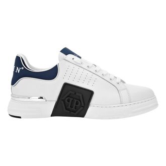 Philipp Plein unisex, Chaussures, Bleu, Taille: 39 EU Lo-Top Baskets Hexagon