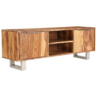 Generico Wenjingqi-246203 TV-Schrank, Massivholz, Sheesham, Honig-Finish, 118 x 30 x 40 cm