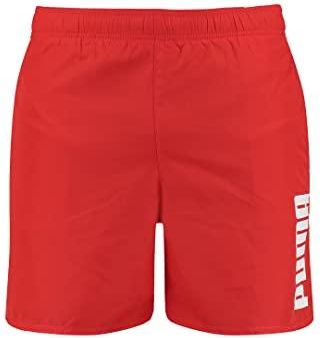 Puma Homme Swim Mens Mid Shorts Short de planche, Rouge, XXL