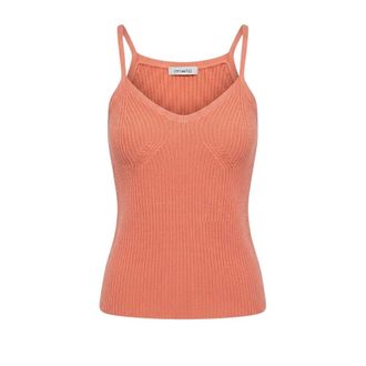 Malo Hauts sans manches - Femme - Tops - Orange - Taille: 40 FR