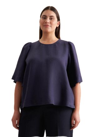 Seidensticker Damen Shirtbluse Bluse, Marineblau, 46