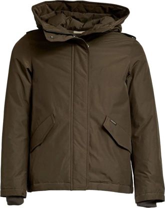 Woolrich Femme, Vestes, Vert, Taille: 40 FR Veste Rembourrée en Tissu Ramar