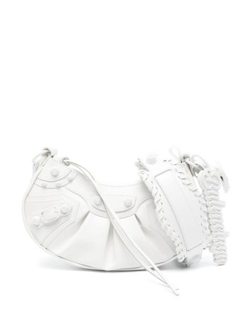 Balenciaga Kleine Le Cagole Schultertasche - Wei&szlig;