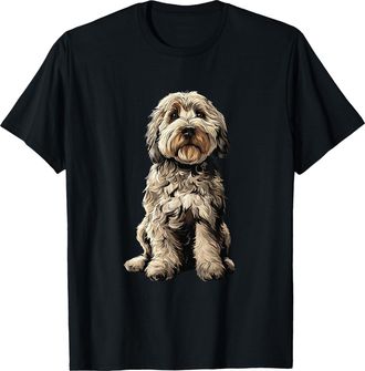 Whyitsme Design Silberne Merle Cockapoo-Hunde-Illustration T-Shirt