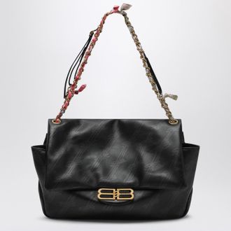 Balenciaga Mittlere Darling Umh&auml;ngetasche mit Kette in Schwarz