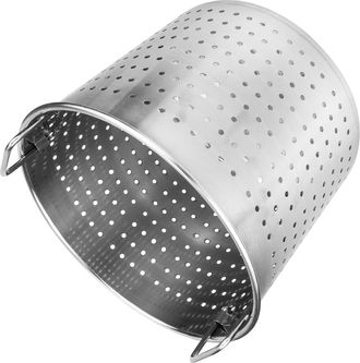 Angoily Edelstahl Mehrzweck koch Abtropfeimer für Flusskrebse Großer Hitzebeständiger Rostfreier Crawfish Kochtopf mit Hoher Verschleißfestigkeit und Modernem