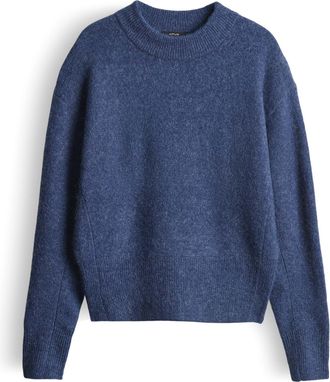 OPUS Damen Pullover | PITAN Regular Strickpullover in M&eacute;lange Optik Soft Ink, 36