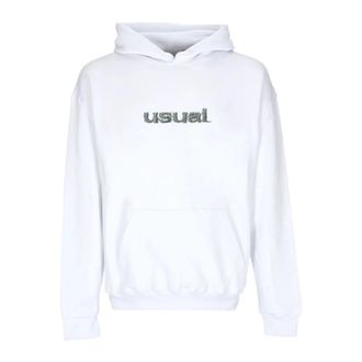 Usual Homme, Sweatshirts et sweats à capuche, Blanc, Taille: L Sweat à Capuche Blanc Dionea à Manches Longues