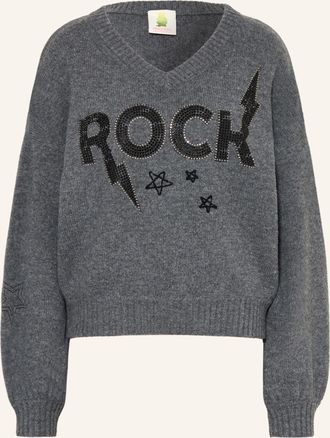 Princess Goes Hollywood Princess Goes Hollywood Pullover Mit Schmucksteinen grau