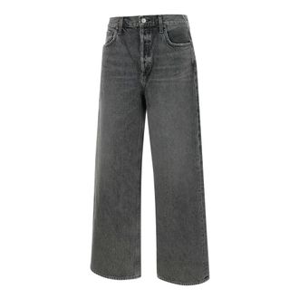 A Gold E Schwarze Low Slung Baggy Jeans - - Jeans - Damen - Schwarzk - W28