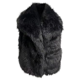 Generic Gilet Sans Manche Femme Gilet Femme D&eacute;contract&eacute; Quotidien Ville Col Montant Luxe - Manteau Sans Manches &Eacute;l&eacute;gant Pour Femmes Modernes