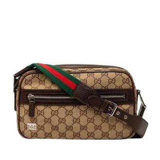 Gucci Sac bandouli&egrave;re Pre-owned en toile - Femme - Pre-owned - Beige - Taille: ONE Size