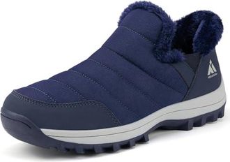 Mishansha Chaussures dhiver Femmes Doubl&eacute;es, Antid&eacute;rapantes Bottes de Neige Chaudes &agrave; Enfiler pour Femmes Outdoor, Bleu Profond 37 EU