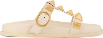 Valentino Garavani Femme, Chaussures, Beige, Taille: 36 EU Rockstud Slider Sandal