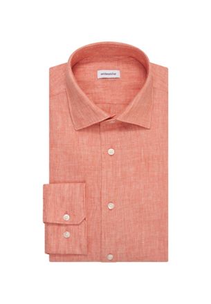 Seidensticker Herren Business Hemd - Regular Fit - Soft - Kent-Kragen - Langarm - 100% Leinen