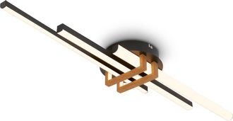 Briloner LED Deckenlampe mit warmweißem Licht, Eckprofile, LED Lampe, Deckenleuchte, Wohnzimmerlampe, Schlafzimmerlampe, Küchenlampe, Deckenbeleuchtung, Flurla